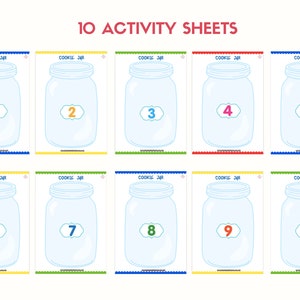 Cookie Jar Counting Activity: Homeschool Printable (digital Download ...