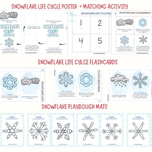 Snowflakes Unit Study Snow Printable Resources Homeschool Learning ...