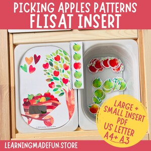 Apples Patterns Flisat Insert, Trofast Insert, Flisat Printable ...