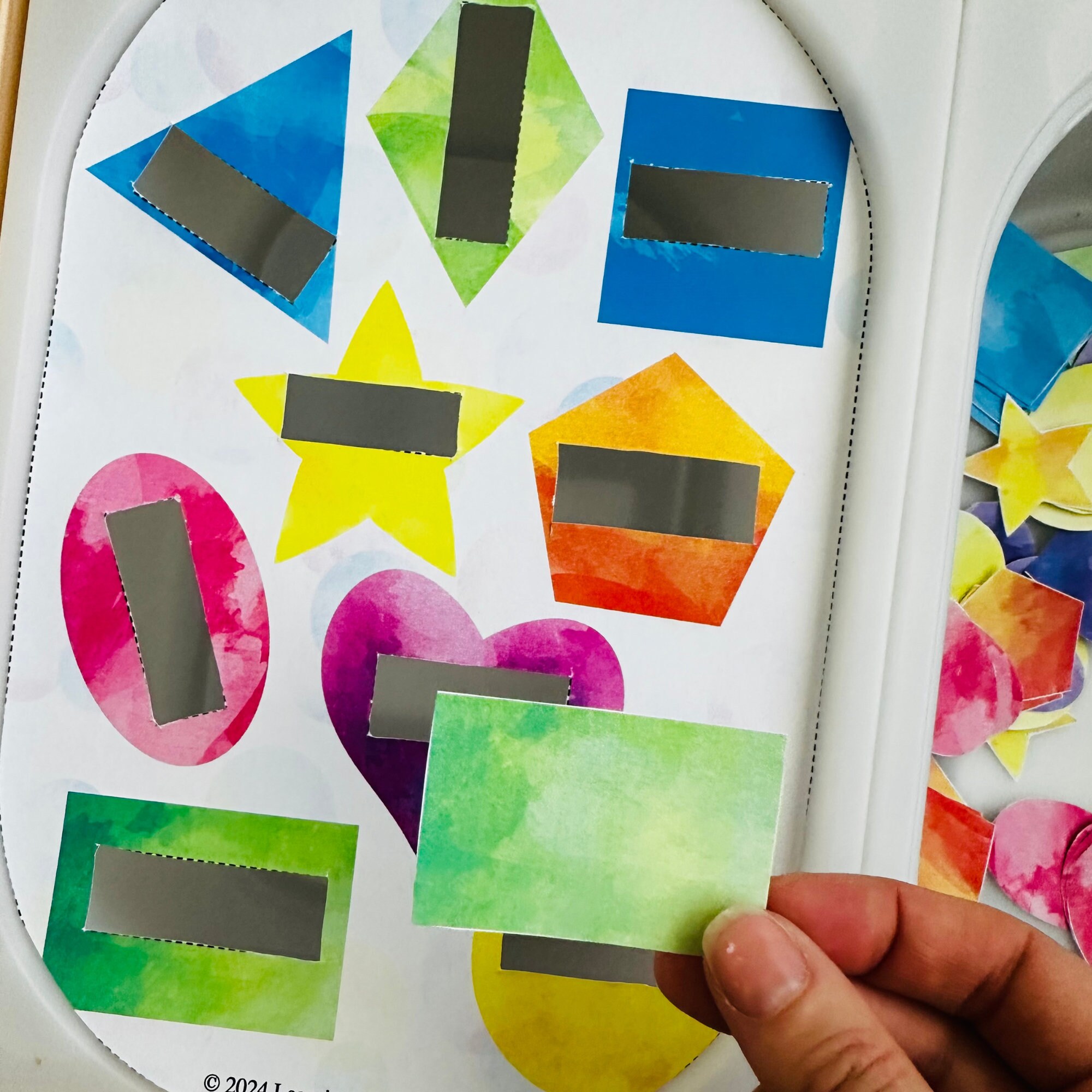Shapes Sorting Flisat Insert, Preschool Sensory Play (digital Download ...