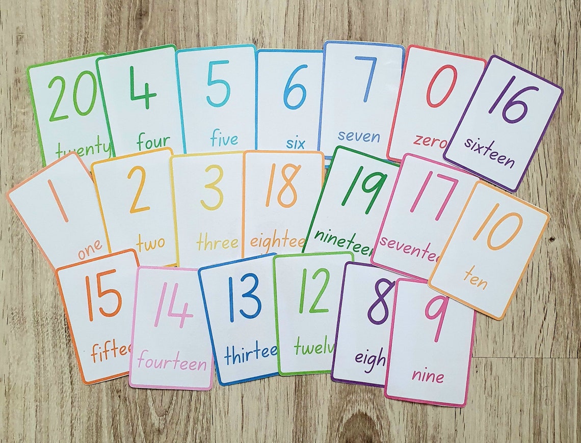Montessori Flashcards Bundle Alphabet Flash Cards Numbers | Etsy