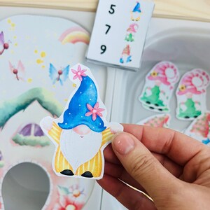 Spring Gnomes Counting, Printable Flisat Insert, Trofast Insert ...
