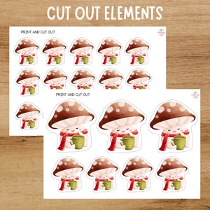Mushrooms Size Sorting, Printable Flisat Insert, Trofast Insert ...