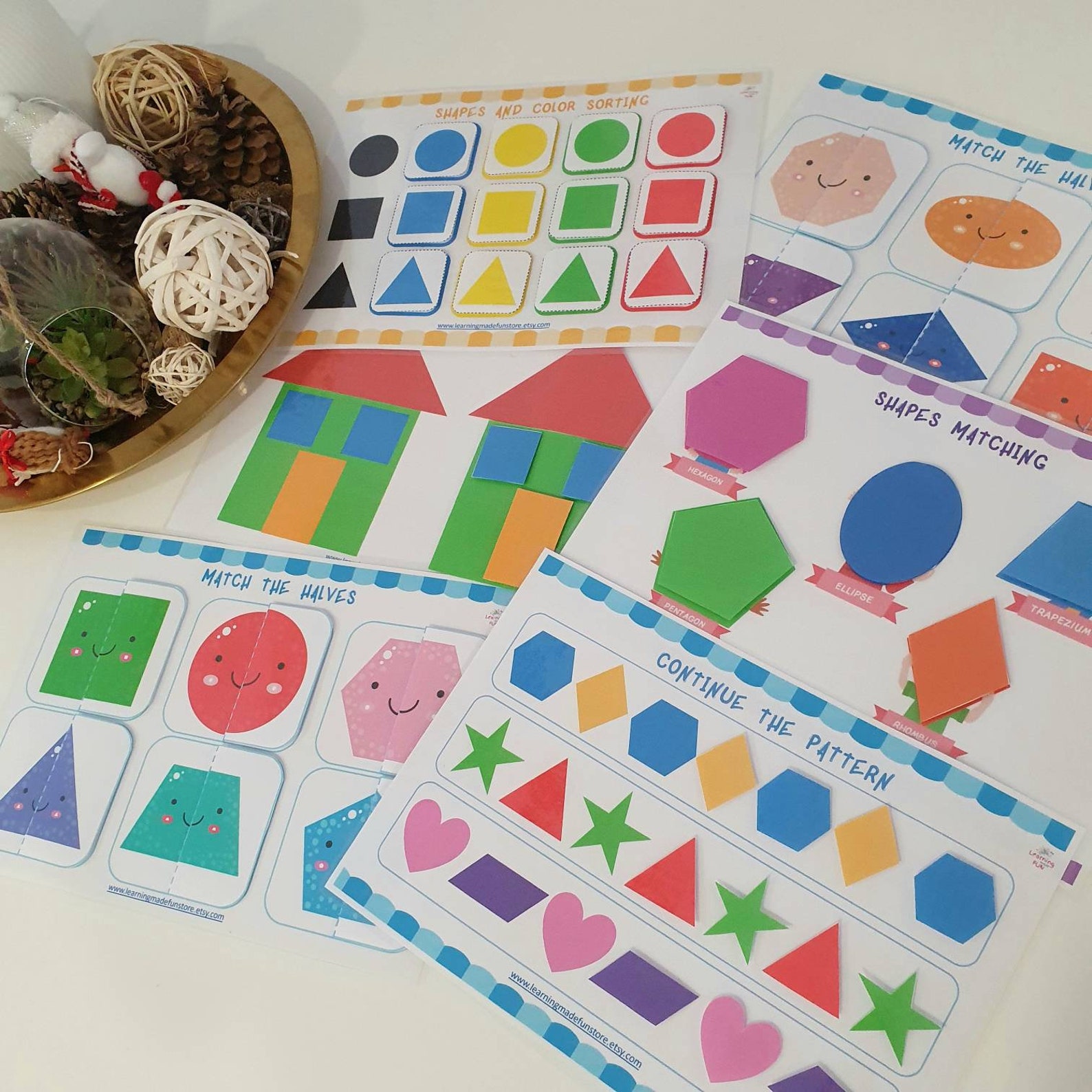 Shapes Busy Book Shapes Learning Book Shapes and Color | Etsy