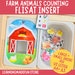Farm Animals Counting Flisat Insert, Preschool Learning (digital ...