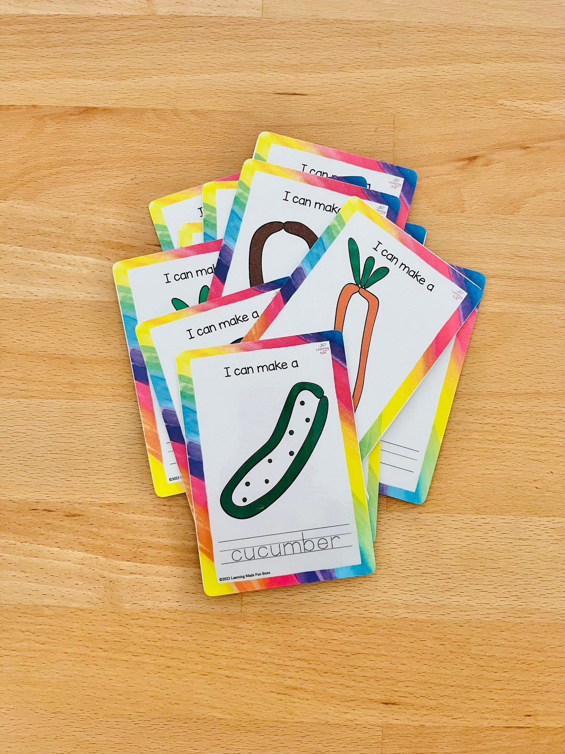 Vegetables Play Dough Mats: Montessori Toddler Activities (digital ...