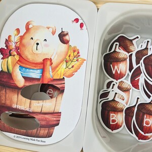 Acorn Letters Sorting, Printable Flisat Insert, Trofast Insert ...