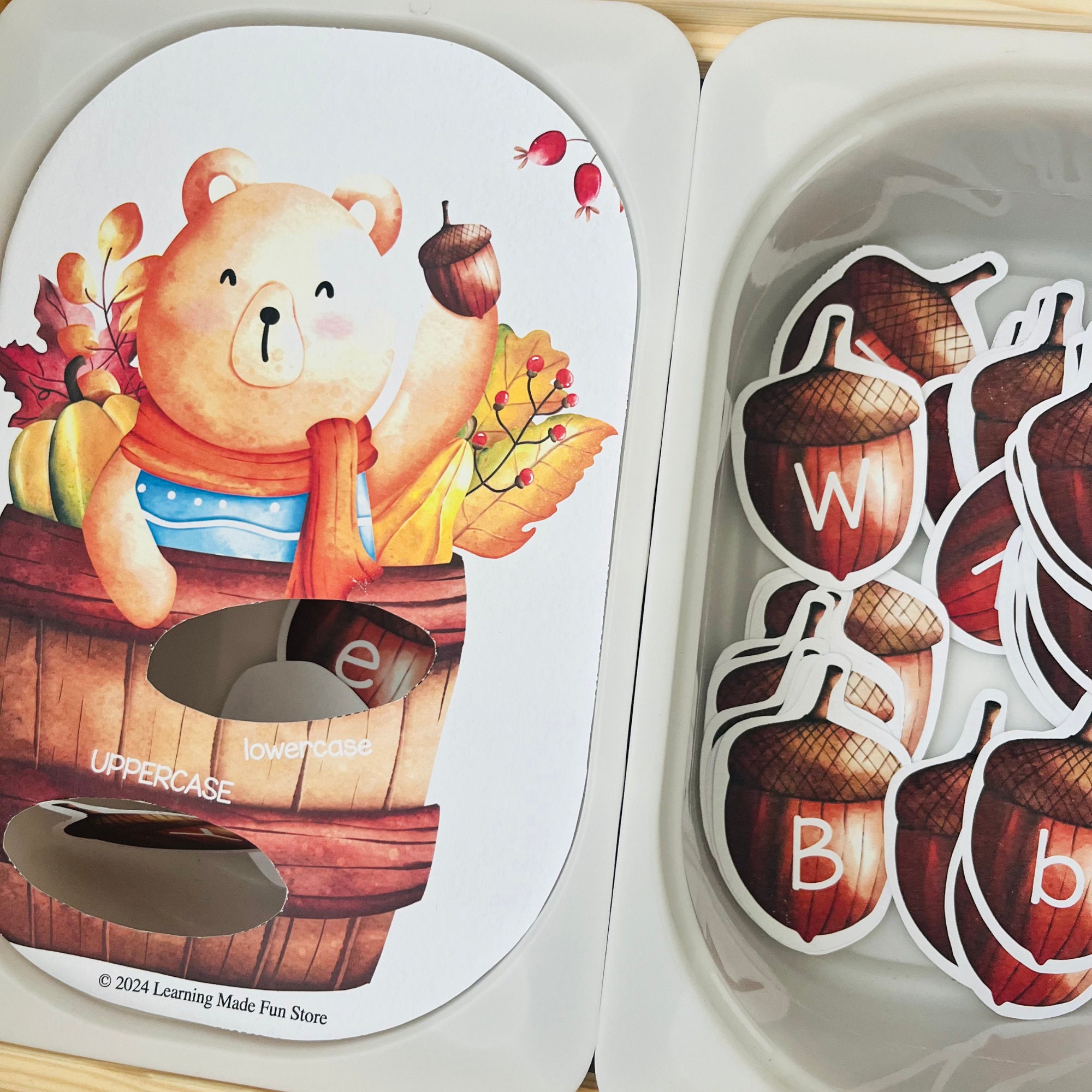 Acorn Letters Sorting, Printable Flisat Insert, Trofast Insert ...