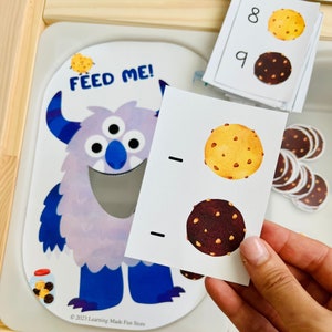 Cookie Counting Printable Flisat Insert, Trofast Insert, Preschool ...