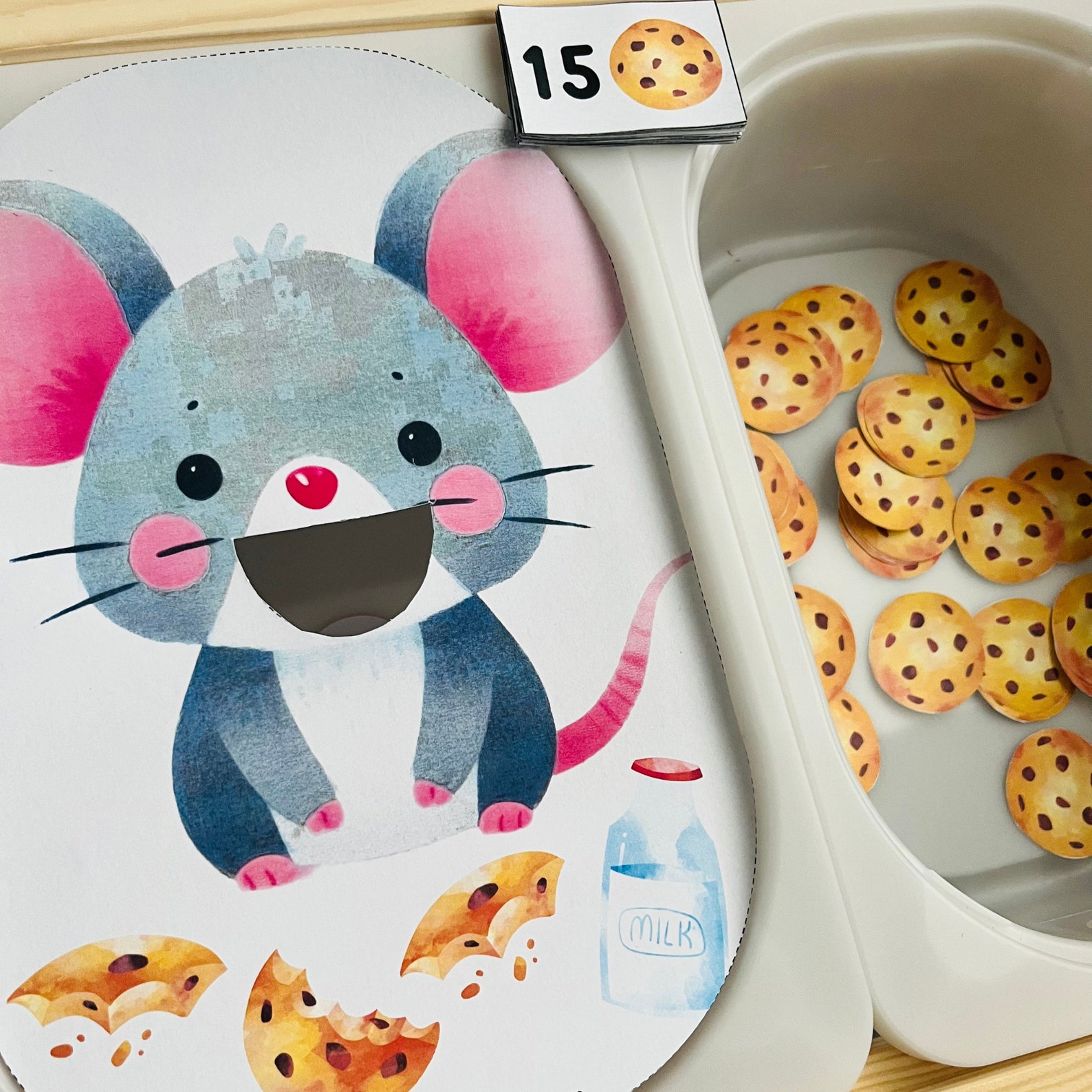 If You Give a Mouse a Cookie Counting, Printable Flisat Insert, Trofast ...