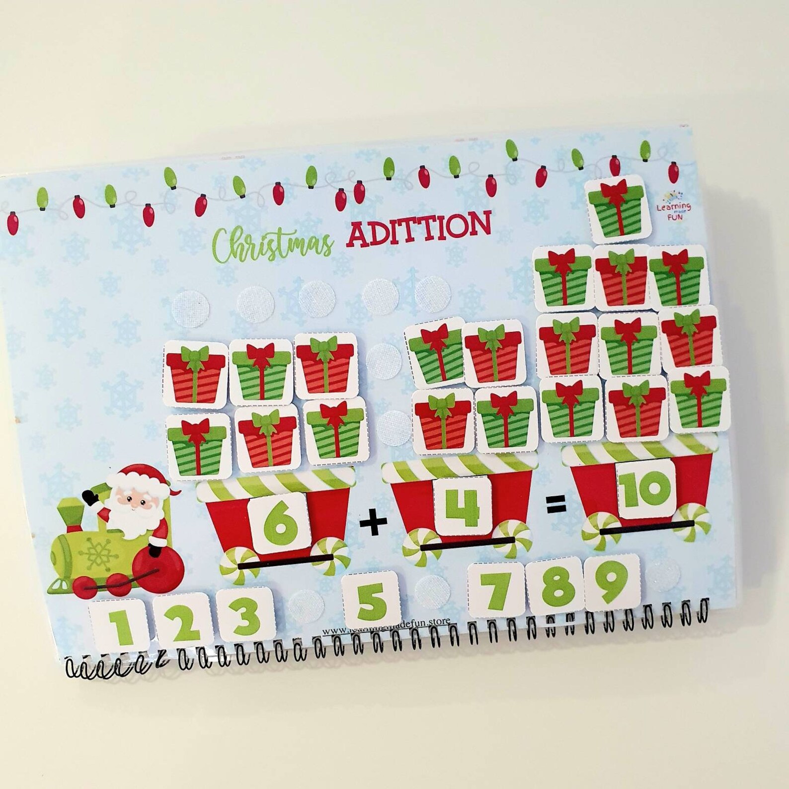 Christmas Learning Busy Book: Preschool Activities Binder (digital ...