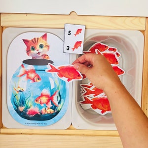 Fish in Tank Count by Size, Printable Flisat Insert, Trofast Insert ...