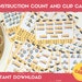 Construction Count Clip Cards Numbers 1-20 Count and Clip | Etsy