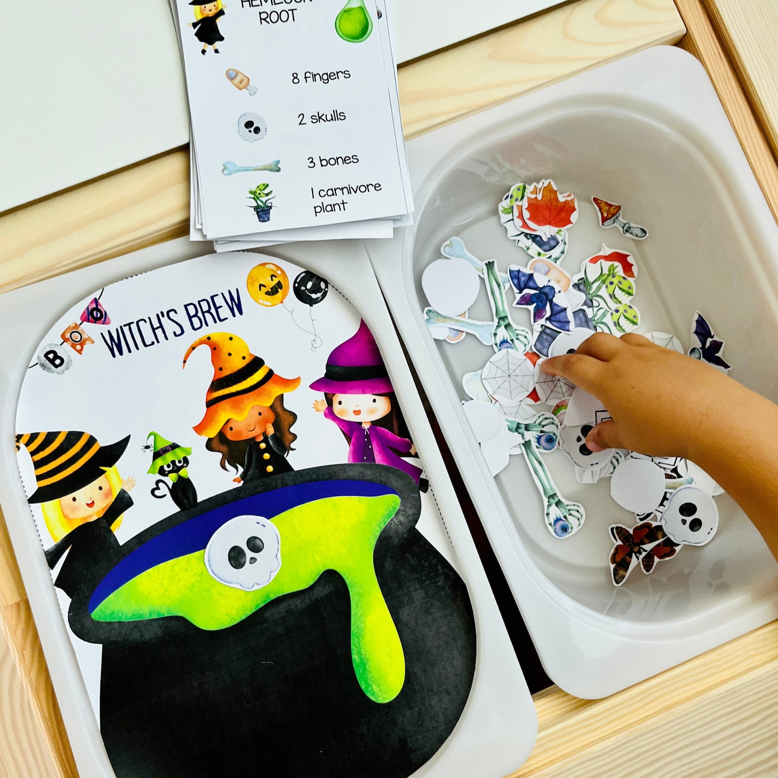 Halloween Potions Flisat Insert, Trofast Insert, Flisat Printable ...