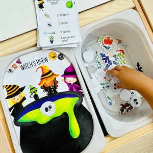 Halloween Potions Flisat Insert, Trofast Insert, Flisat Printable ...