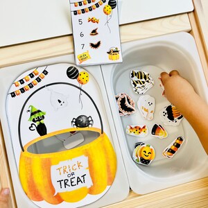 Halloween Counting Flisat Insert, Trofast Insert, Flisat Printable ...