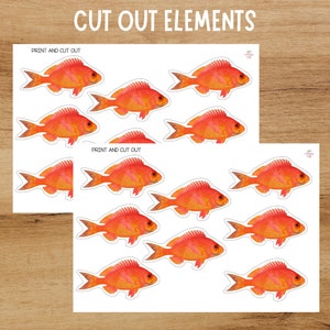 Fish Tank Counting to 20, Printable Flisat Insert, Trofast Insert ...