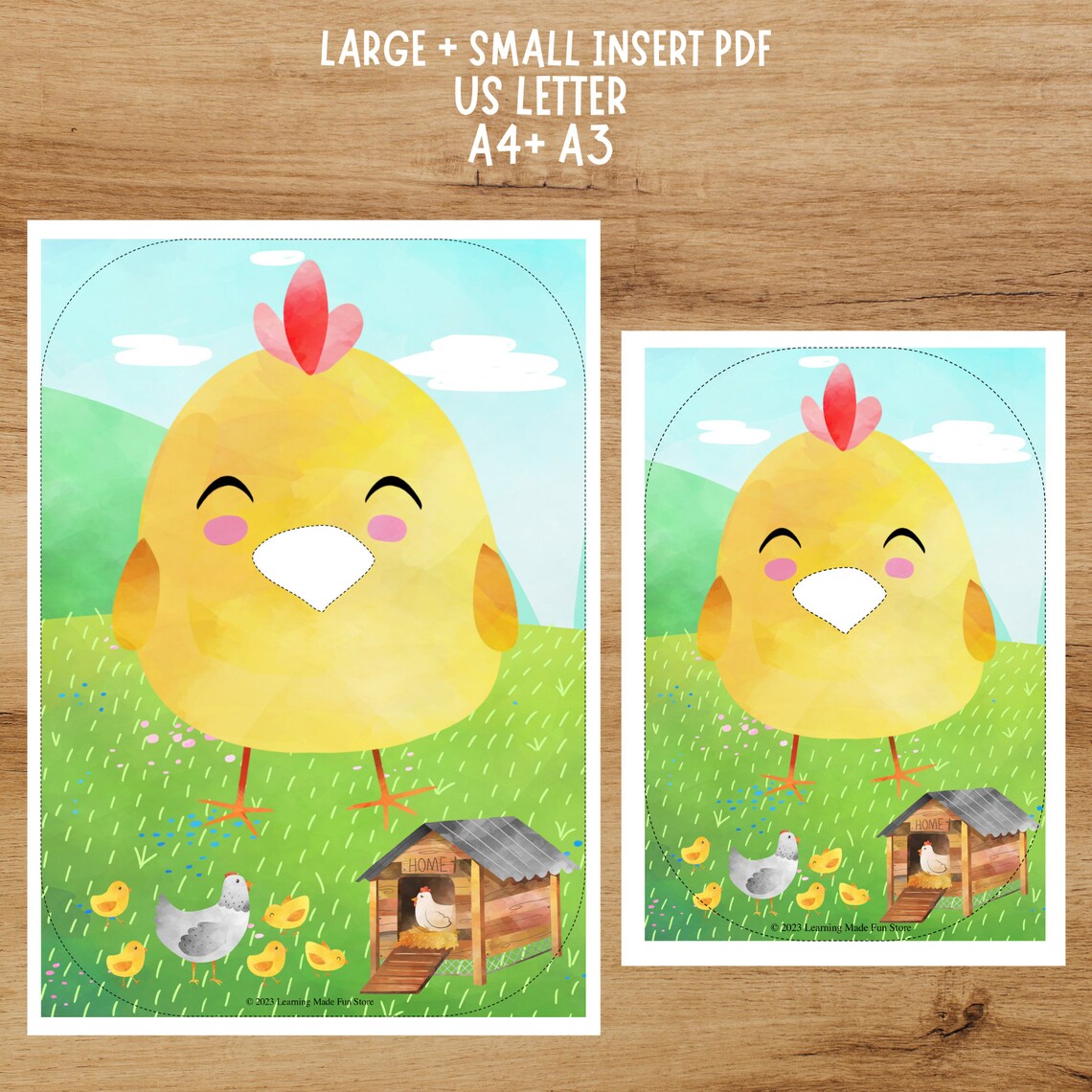 Feed the Chicken Counting, Printable Flisat Insert, Trofast Insert ...