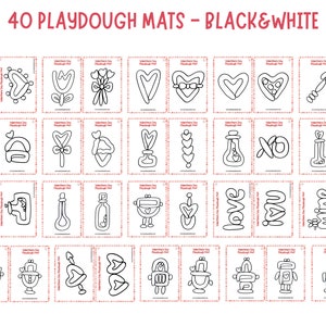 Valentine's Day Play Dough Mats: Fine Motor Skills Activity (PDF) - Etsy