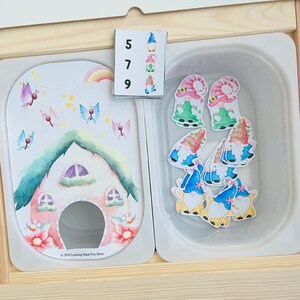 Spring Gnomes Counting, Printable Flisat Insert, Trofast Insert ...