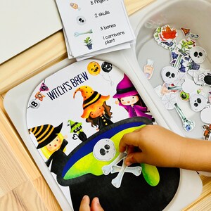 Halloween Potions Flisat Insert, Trofast Insert, Flisat Printable ...