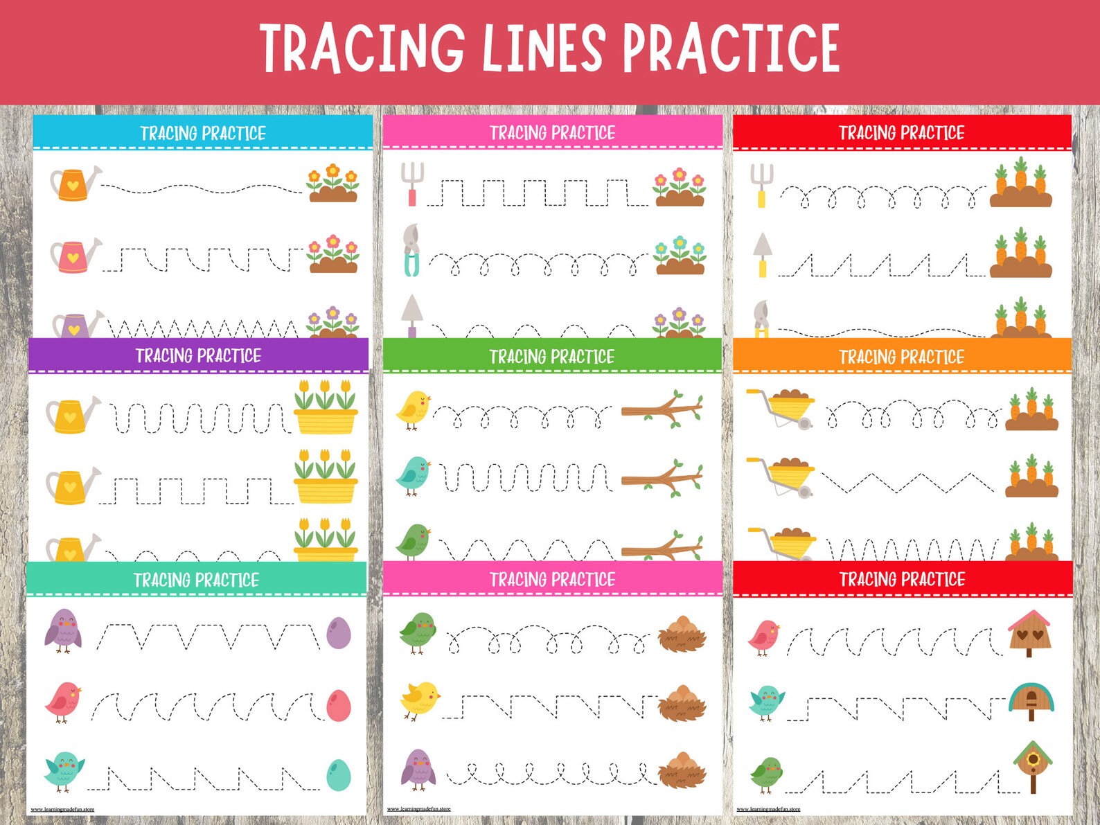 Spring Tracing Practice Tracing Lines Fine Motor Skills - Etsy