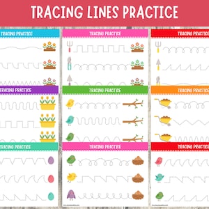 Spring Tracing Practice, Tracing Lines, Fine Motor Skills, Tracing ...