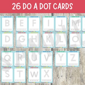 Dot the Letters Activity, Preschool A-Z Do A Dots Worksheets, Alphabet ...