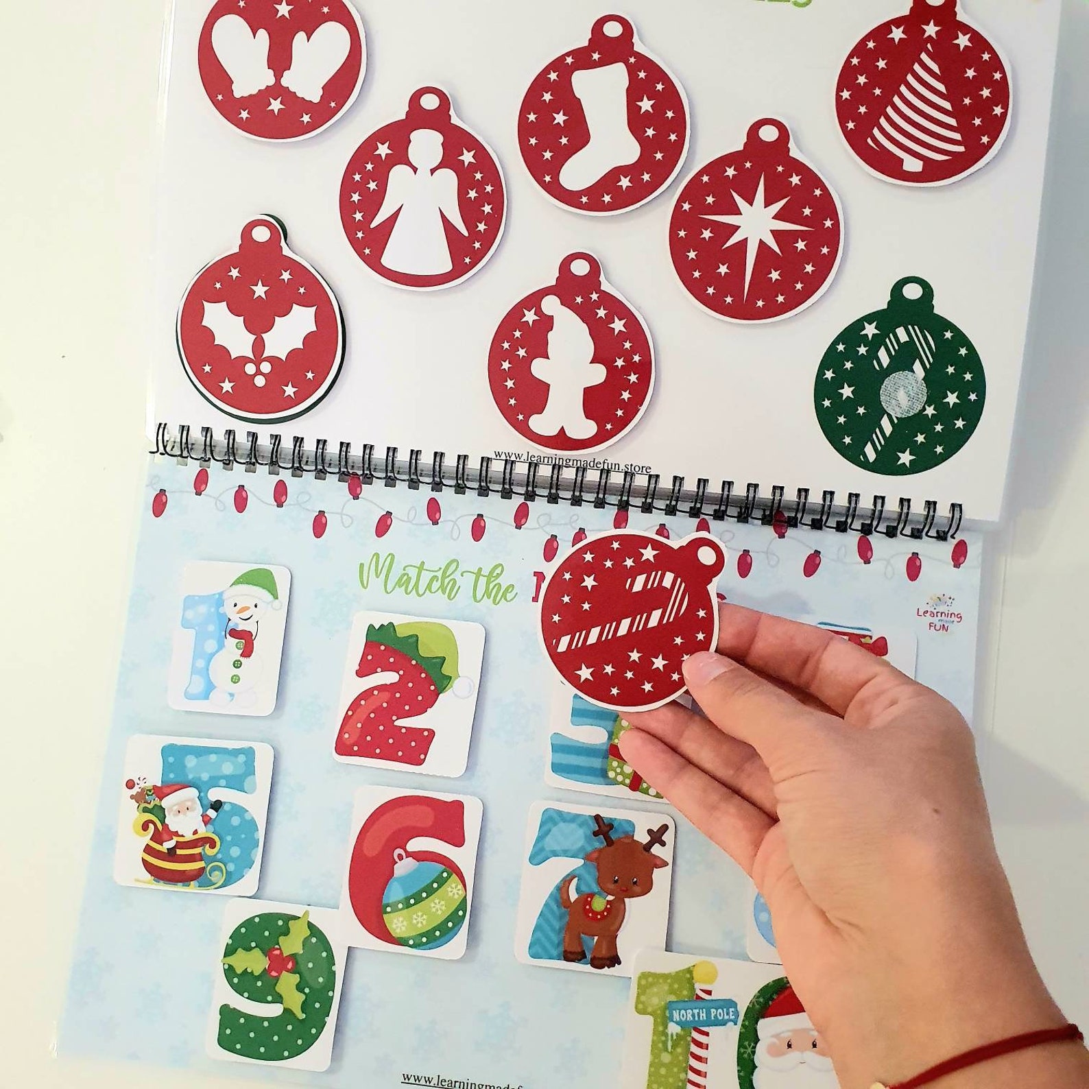 Christmas Busy Book Learning Binder Preschool Learning | Etsy