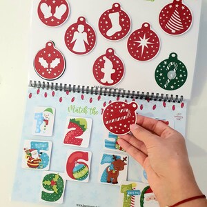 Christmas Busy Book, Learning Binder, Preschool Learning Activities ...