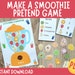Smoothie Counting Game: Preschool Math Pretend Play (PDF) - Etsy
