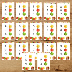 Counting Apples Flisat Insert, Trofast Insert, Flisat Printable ...