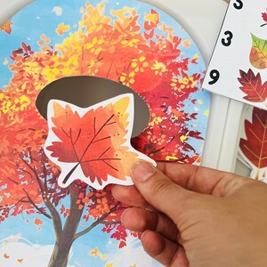 Fall Leaves Counting, Printable Flisat Insert, Trofast Insert ...