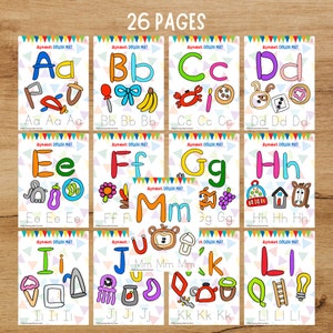 Alphabet Play Doh Cards Toddler Activities ABC Play Dough Mats ...
