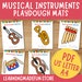 Musical Instrument Playdough Mats: Preschool Music Activity (PDF) - Etsy