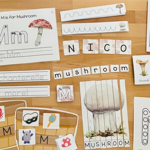 Mushrooms Unit Study: Preschool Curriculum, Montessori Activities (PDF ...