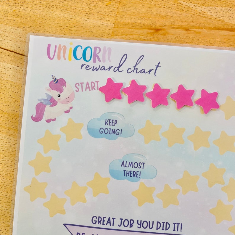 Unicorns Reward Chart Kids Reward Chart Printable Toddler - Etsy