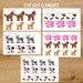 Farm Animals Sort by Size Printable Flisat Insert Trofast - Etsy