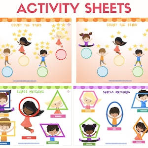 Busy Book Printable, Busy Book for 2 Year Old, Worksheet for Kid ...