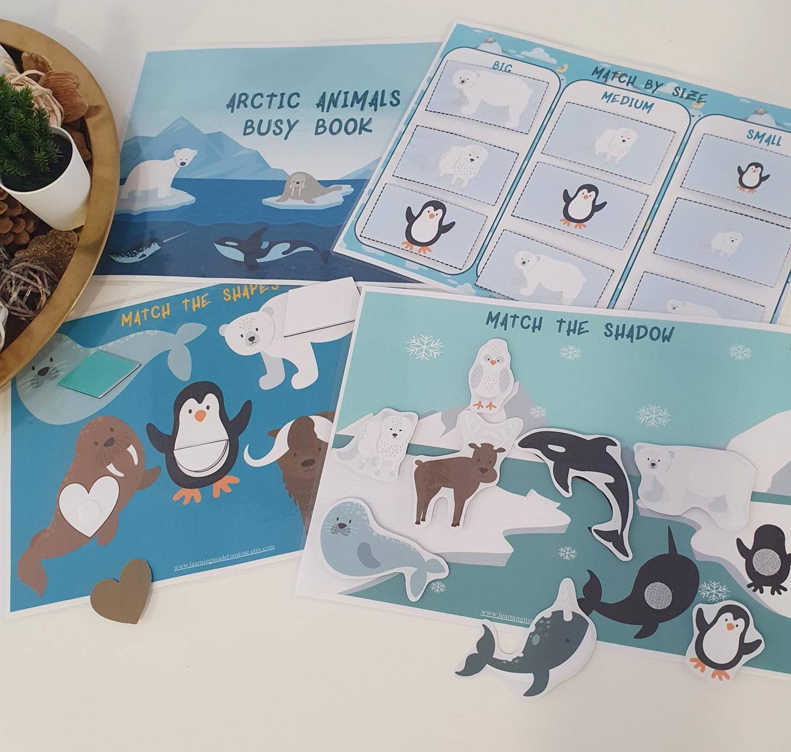 Arctic Animals Busy Book Polar Animals Busy Binder Learning - Etsy