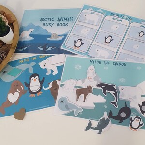 Arctic Animals Busy Book, Polar Animals Busy Binder, Learning Binder ...