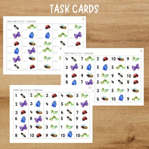 Bugs in Jar Counting, Printable Flisat Insert, Trofast Insert ...