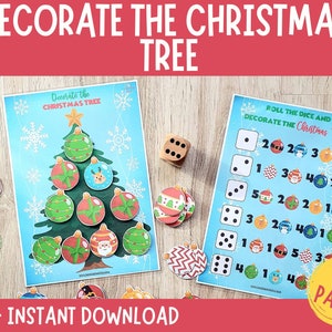 Decorate the Christmas Tree, Christmas Busy Book Page, Christmas Games ...