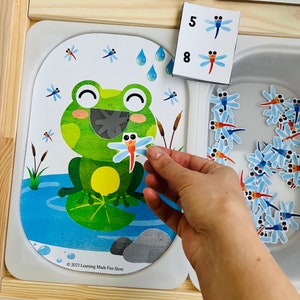 Feed the Frog Counting, Printable Flisat Insert, Trofast Insert ...