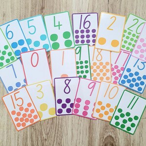 Montessori Flashcards Bundle, Alphabet Flash Cards, Numbers 1-20 Cards ...