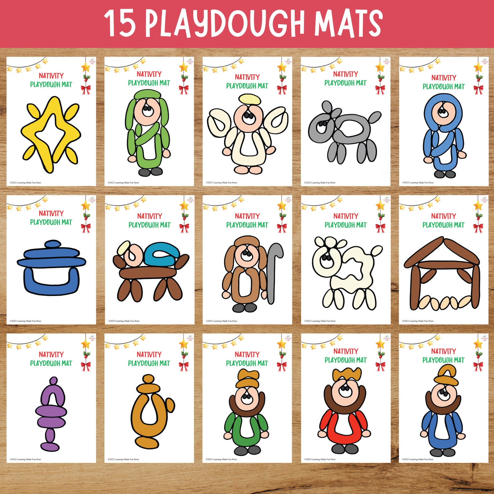 Nativity Playdough Mats: Printable Toddler Activity (PDF) - Etsy