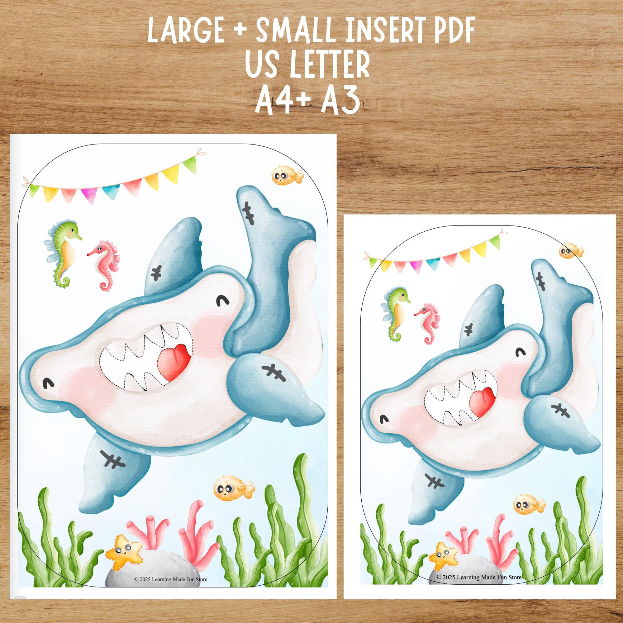 Feed Hammerhead Shark Count 20, Printable Flisat Insert, Trofast Insert ...