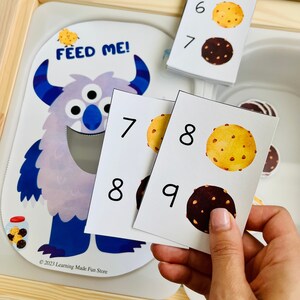 Cookie Counting Printable Flisat Insert, Trofast Insert, Preschool ...