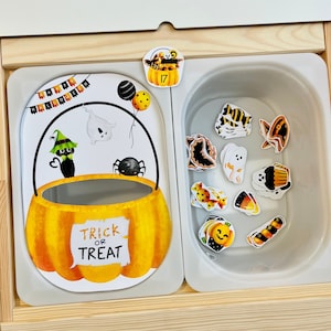 Halloween Counting Flisat Insert, Trofast Insert, Flisat Printable ...