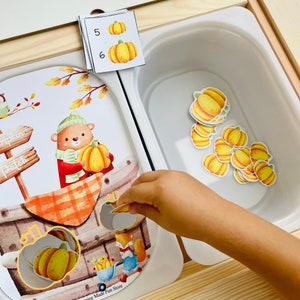 Pumpkins Sorting Flisat Insert, Trofast Insert, Flisat Printable ...